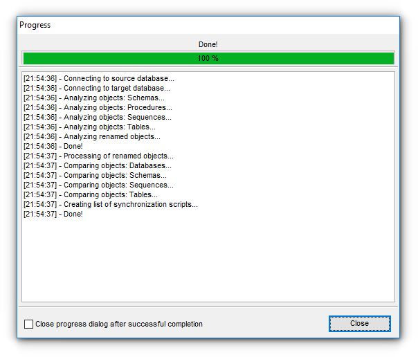 Online Documentation For Db Comparer For Postgresql Sqlmanager